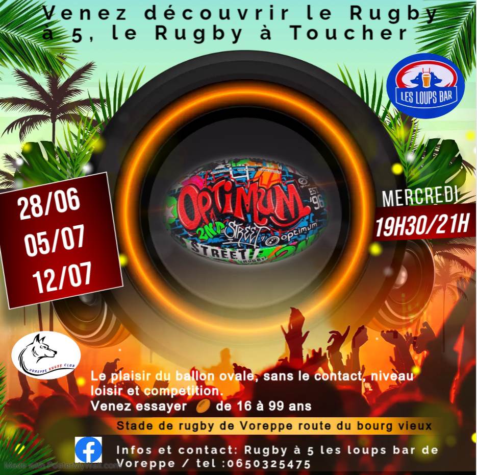 Venez tester le Rugby à 5 – Voreppe Rugby Club (VRC)